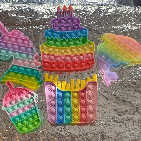Toys | Rainbow Pop Fidget Toy Set | Poshmark